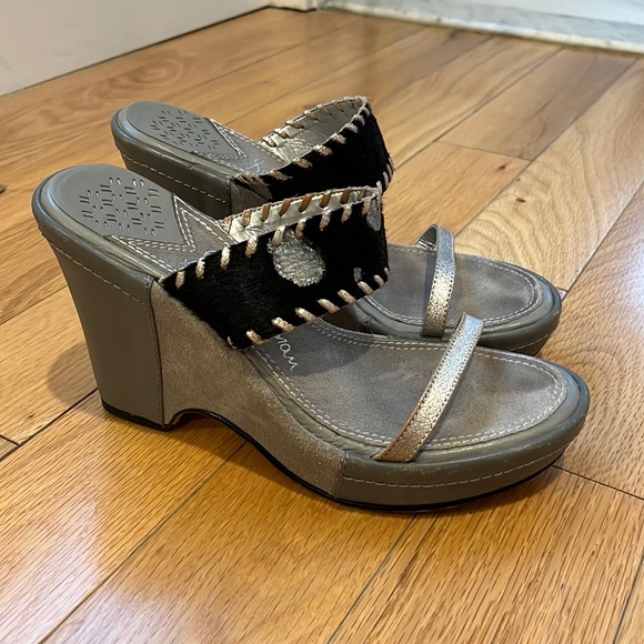 Sam Edelman | Shoes | Sam Edelman Cow Print Calf Hair Wedges | Poshmark